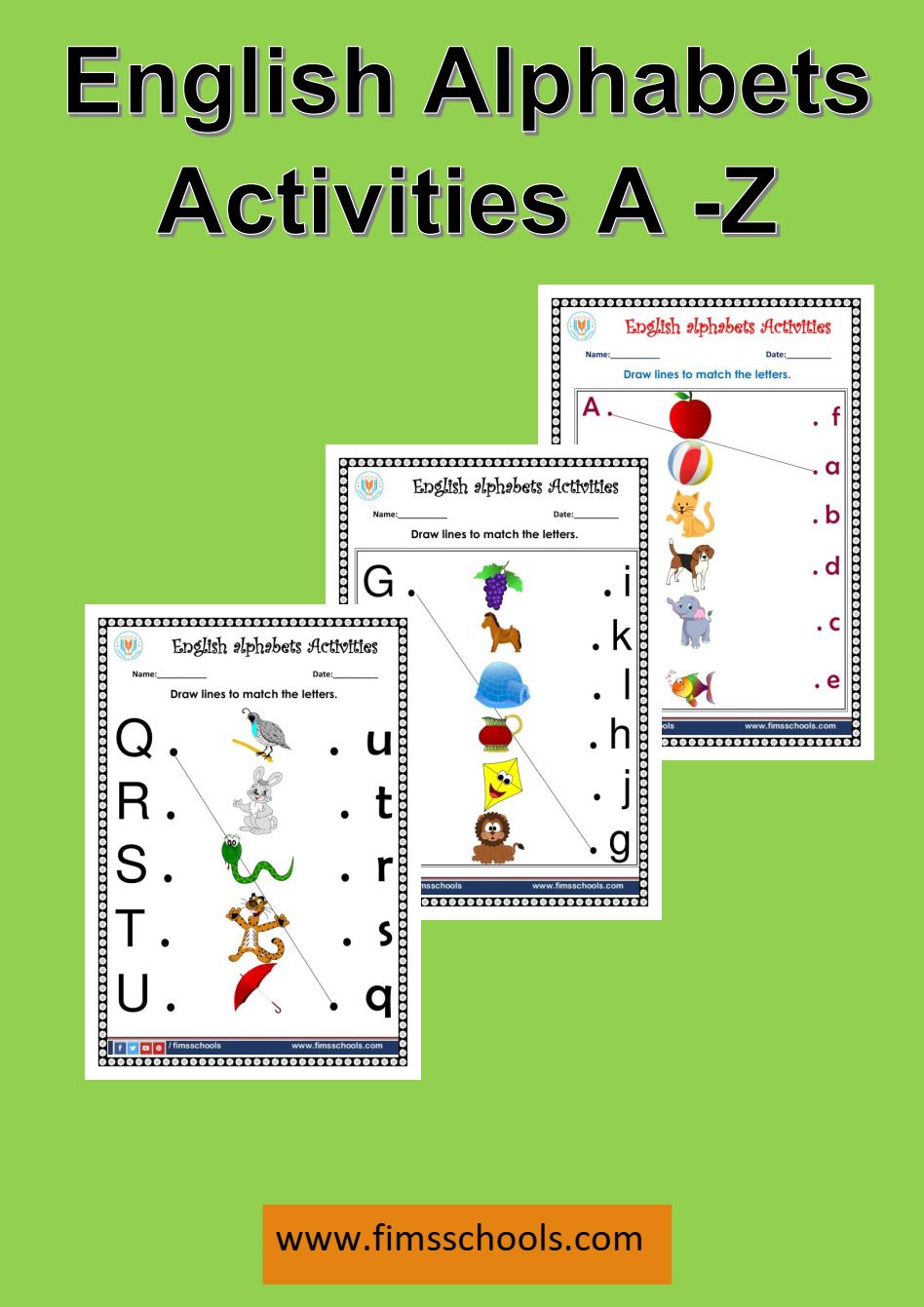 English alphabet Activities - Free Printable Worksheets- Download Pdf