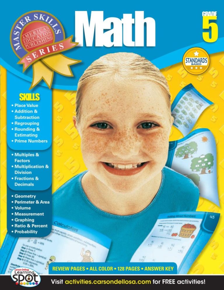 Master Skills Math Workbook 5 - Download Free Pdf