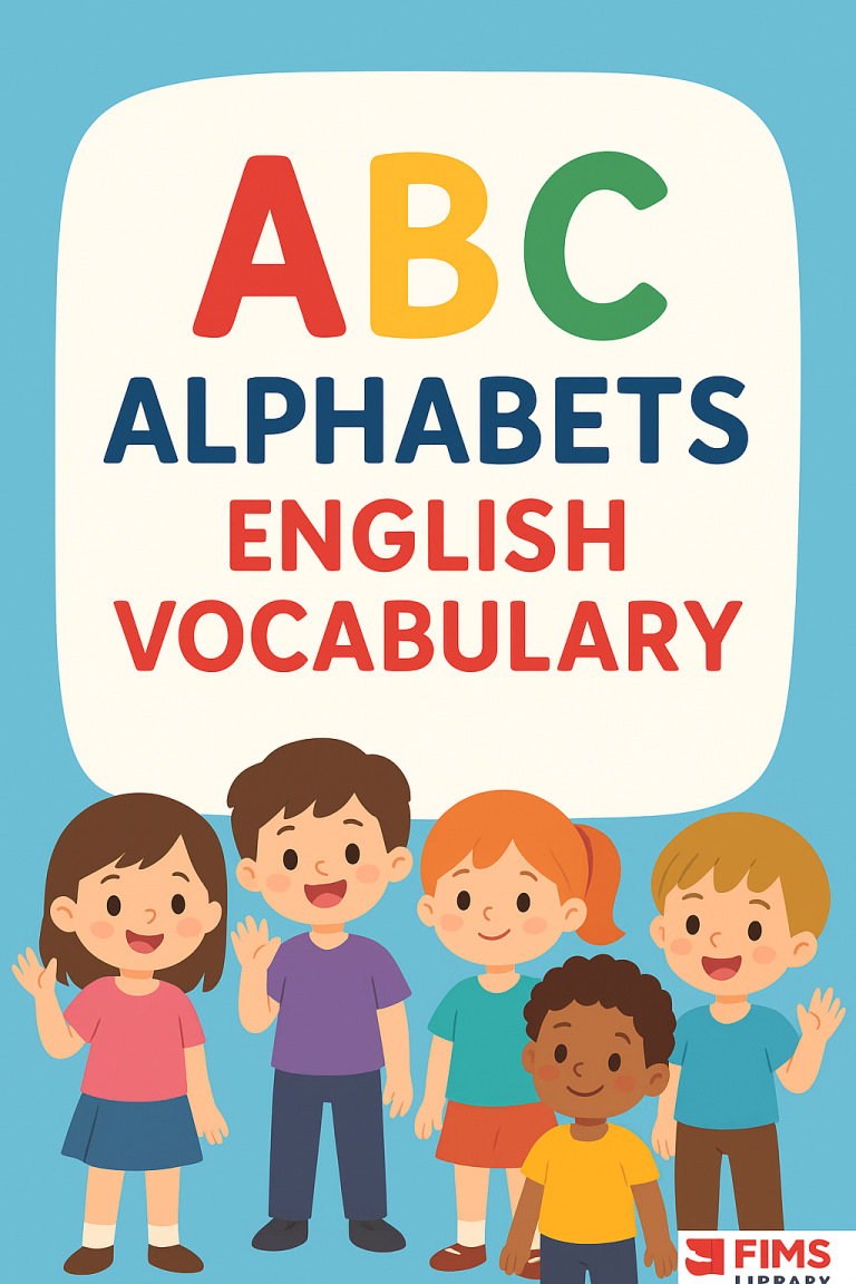 ABC ALPHABETS ENGLISH VOCABULARY - Download Free Pdf